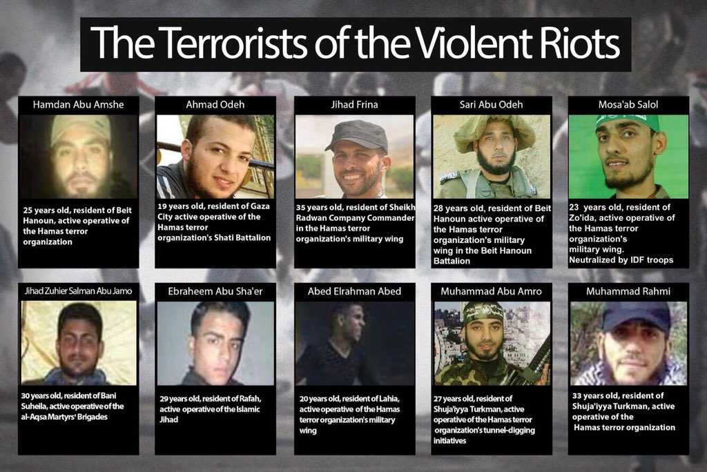 PHOTOS: Most Palestinians killed at Gaza border clash were terrorists