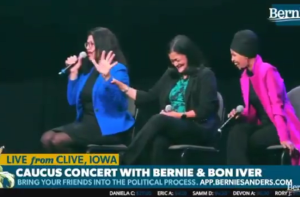 Rashida Tlaib Boos Hillary Clinton at Bernie Event: “No, I’ll boo. Boo!”