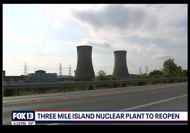 Three Mile Island Nuclear Plant to Reopen and Sell Power to Fuel Microsoft’s AI System