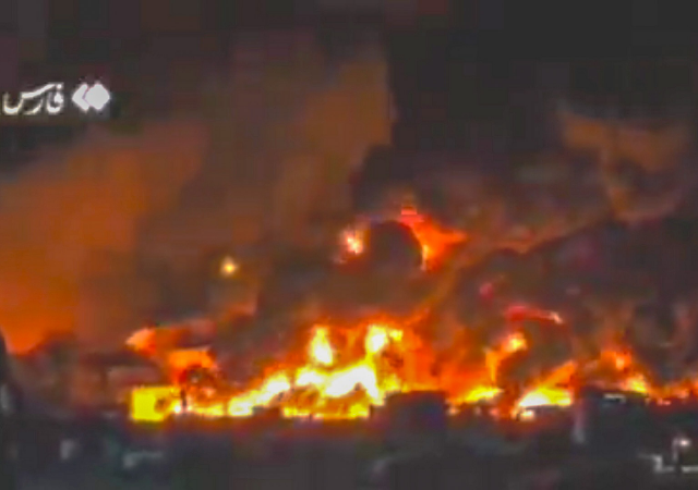 Report: Huge Blast at Iran’s Key Port as Chinese Shipment of Missile Fuel Goes up in Flames